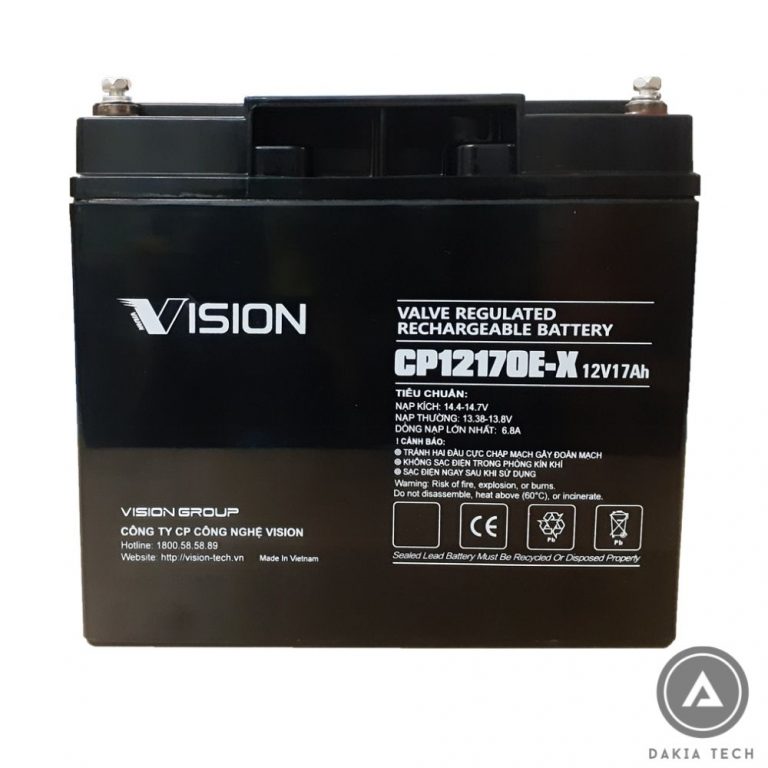 Ắc quy Vision CP1270 12V 7Ah - Chính hãng, Giá tốt