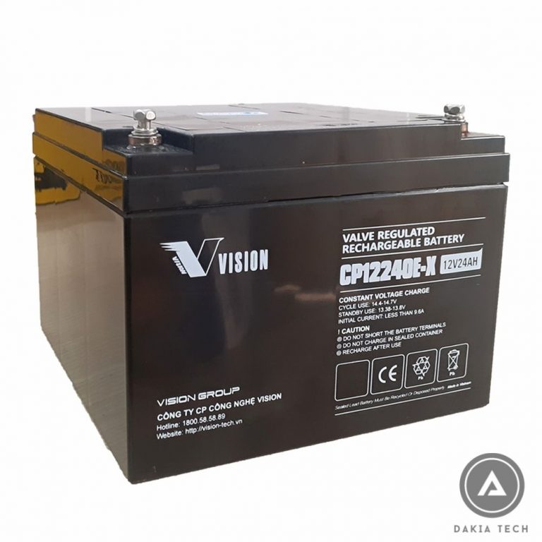 Ắc quy Vision CP1270 12V 7Ah - DAKIA Tech | Power Backup & Energy Solutions