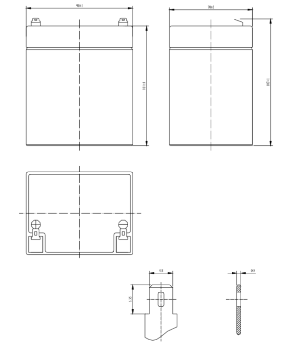 Ắc quy Vision CP1250 12V 5Ah - Chính hãng, Giá tốt