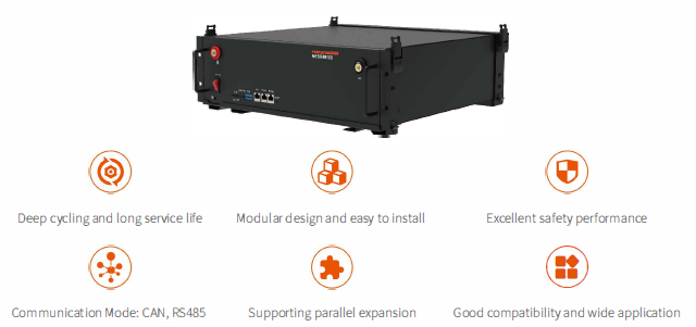 Pin Lithium Narada 48V 100Ah Model NESR48100 - DAKIA TECH