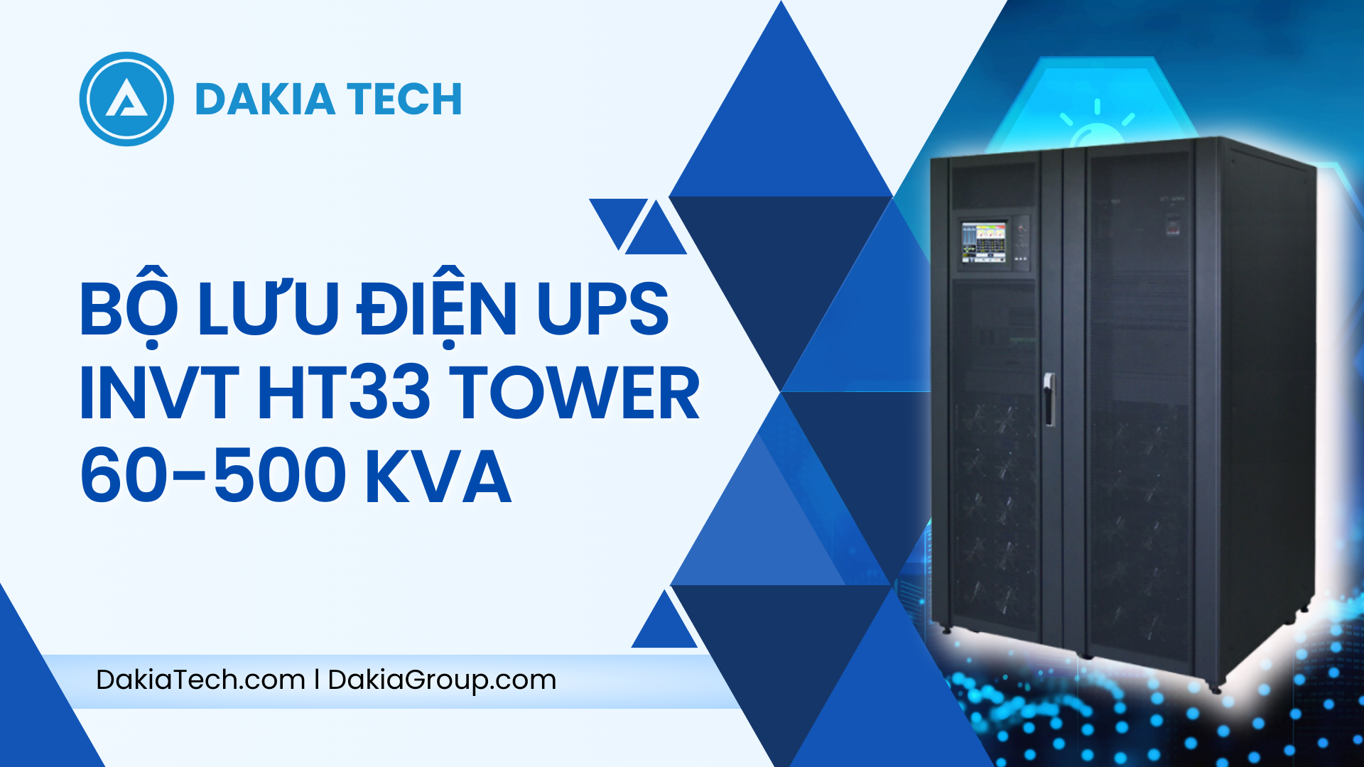 BỘ LƯU ĐIỆN UPS INVT HT33 Series Tower Online 60-500 kVA (380V/400V/415V)